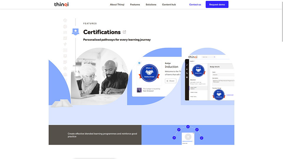 Thinqi Features | Certifications - Personalised pathways for every learning journey