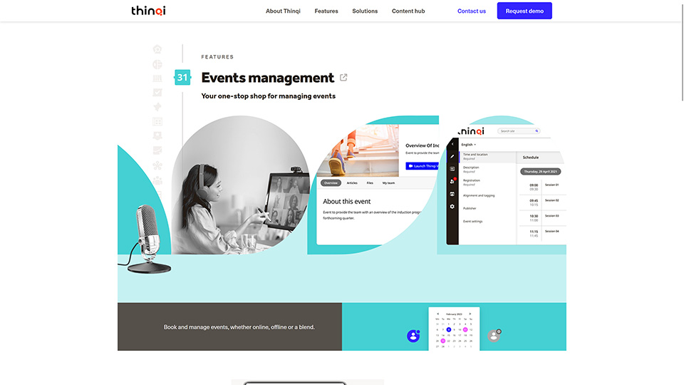Thinqi Features | Events - Your one-stop shop for managing events