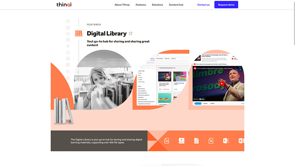 Thinqi Features | Digital Library - Your go-to hub for storing and ...